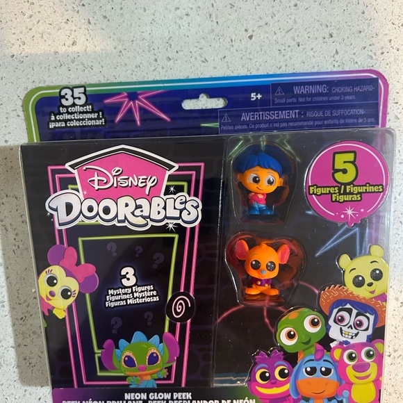 Disney | Toys | Disney Doorables Neon Glow Peek Figures | Poshmark